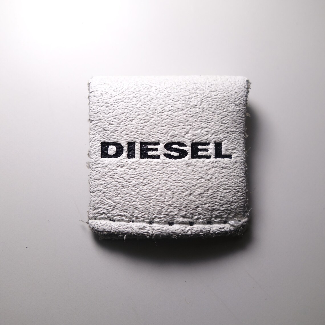 Diesel Sew on Replacement Debossed White Leather Patch - Etsy
