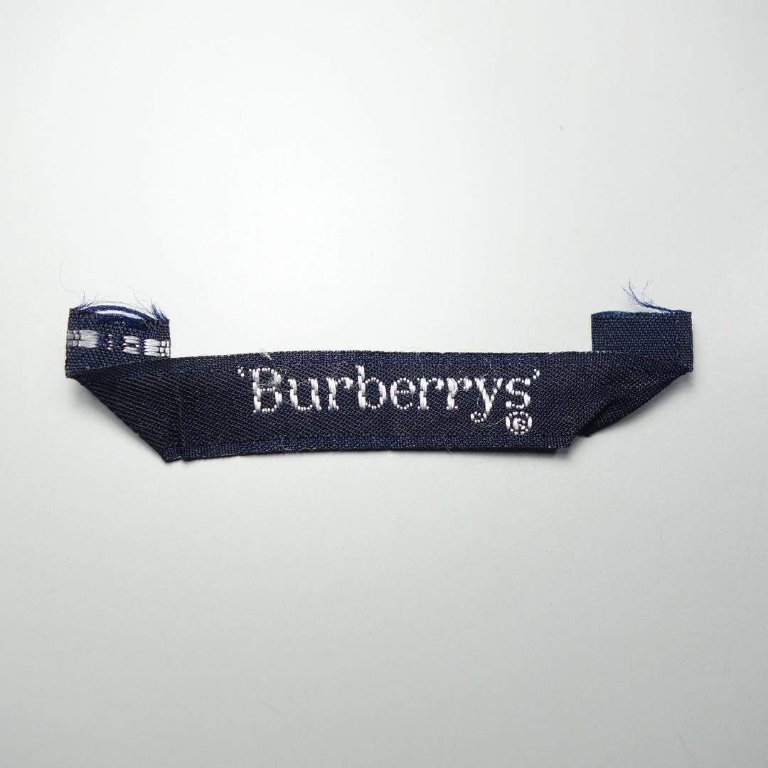 Vintage Burberrys Replacement Sew on Blue Embroidered Label Tag - Etsy