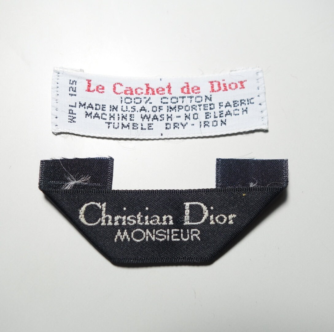 Vintage Christian Dior Sew on Replacement Label Tag - Etsy