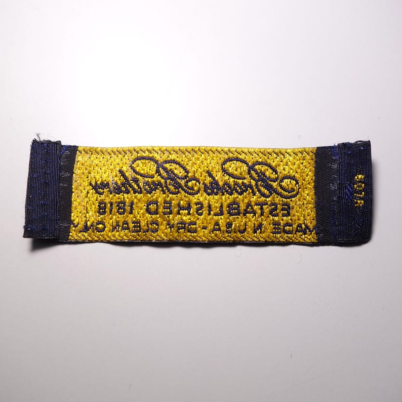 Vintage Brooks Brothers Replacement Sew on Embroidered Label Tag - Etsy