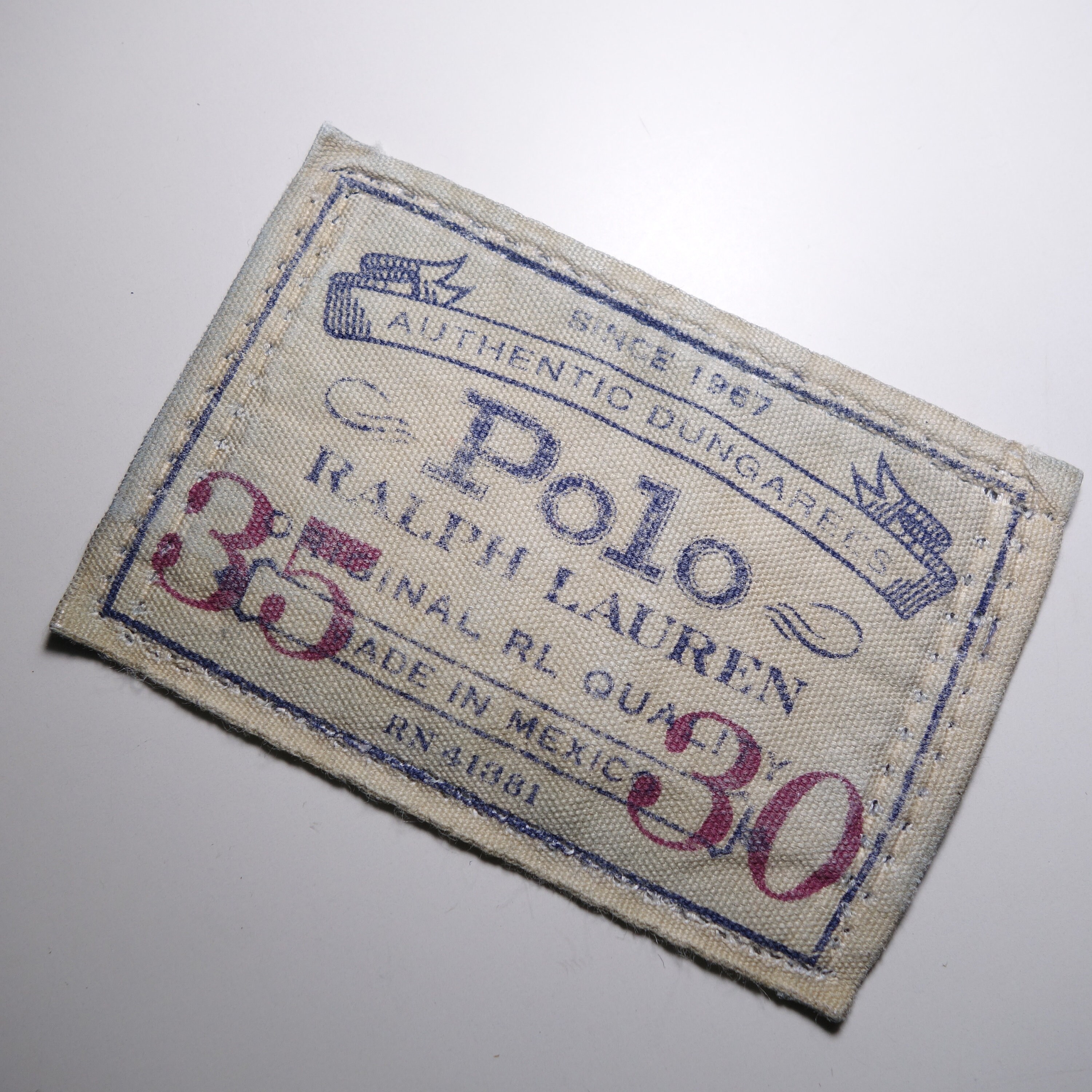 Ralph Lauren Sew on Replacement Cloth Patch - Etsy