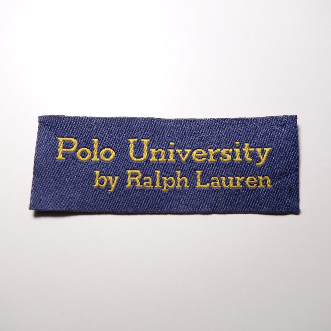 Vintage Polo University by Ralph Lauren Sew on Replacement Blue Label ...