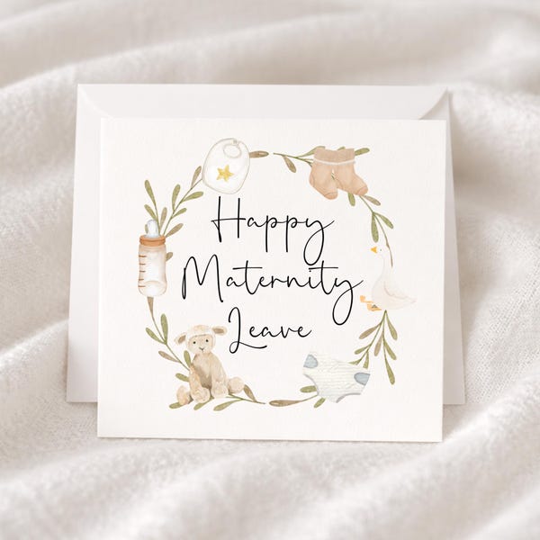 Maternity Leave Card - Etsy UK