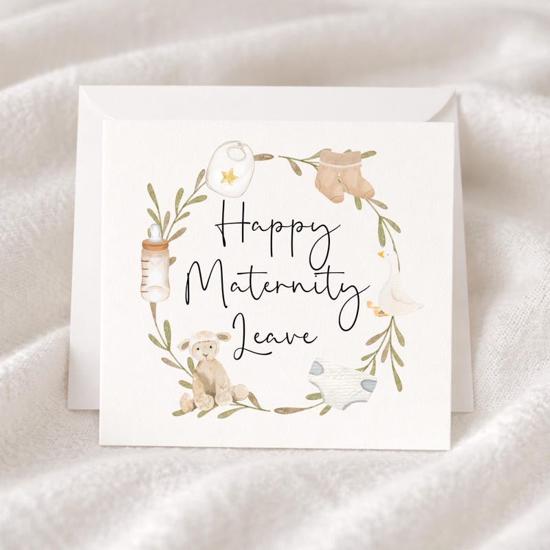 Maternity Leave Card - Etsy UK