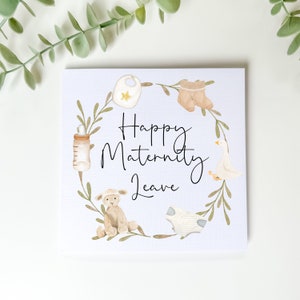 Personalised Maternity Leave Card, Mummy to Be Card, Maternity Good ...