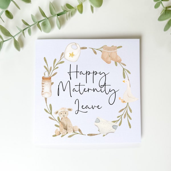 Maternity Leave Card - Etsy UK