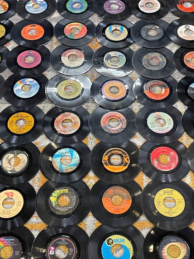Bulk 7” Genuine Vintage Vinyl Records, Artist Variety Pack of 50 - Etsy