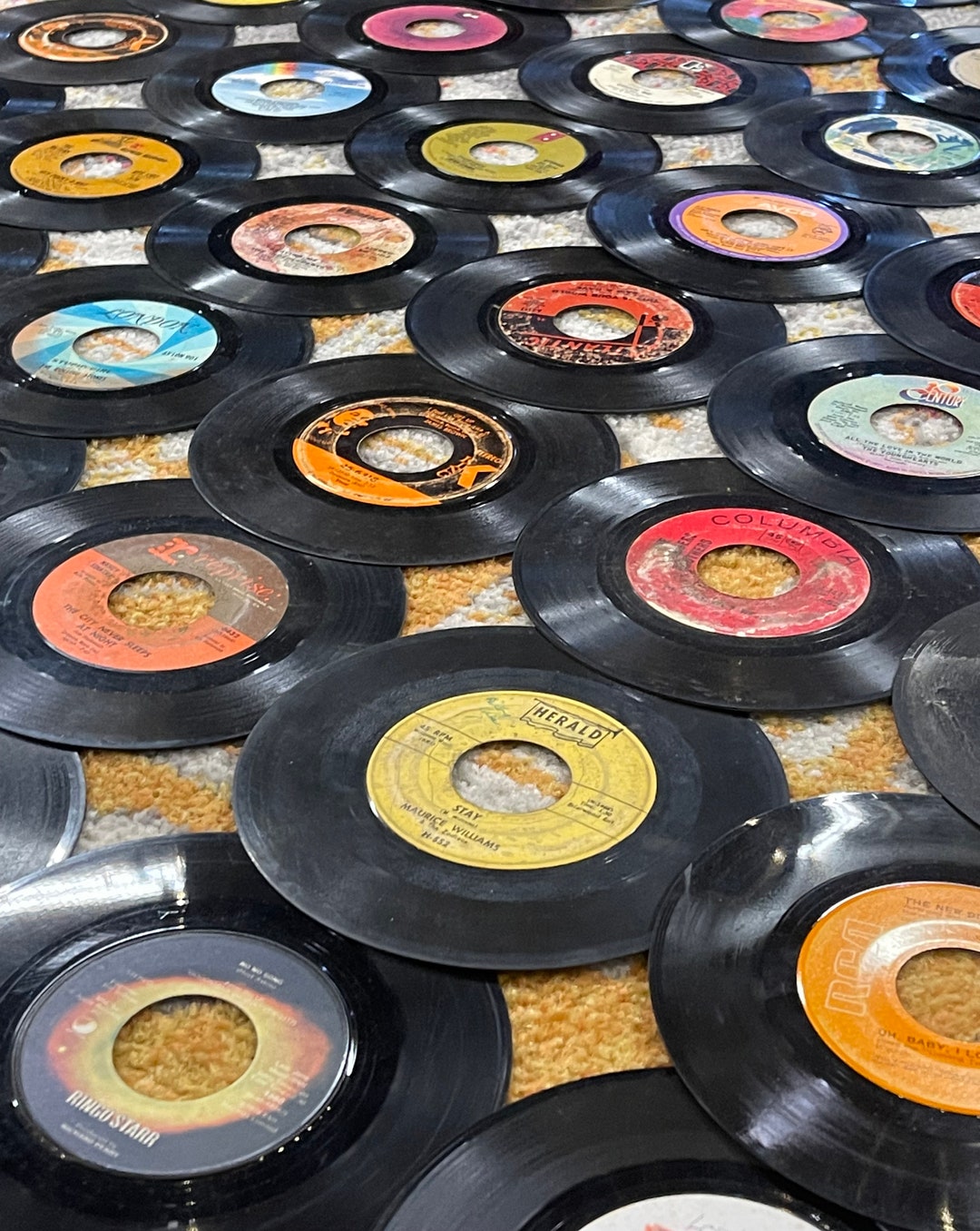 Bulk 7” Genuine Vintage Vinyl Records, Artist Variety Pack of 50 - Etsy