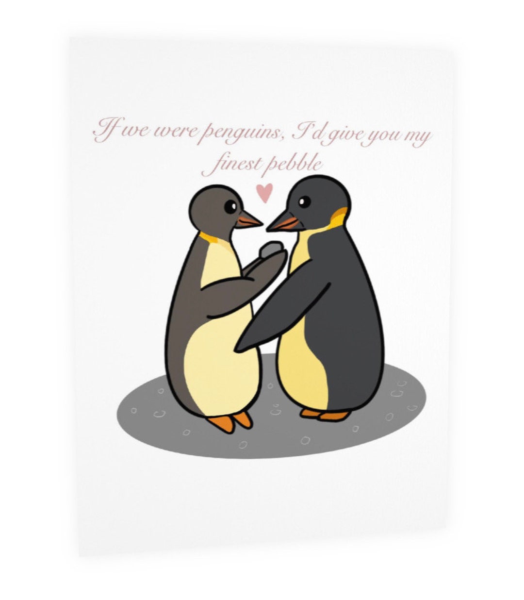 Valentines Day Card If We Were Penguins - Etsy UK