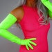 Neon Green Opera Leather Gloves Elbow Length 100cm 70cm - Etsy