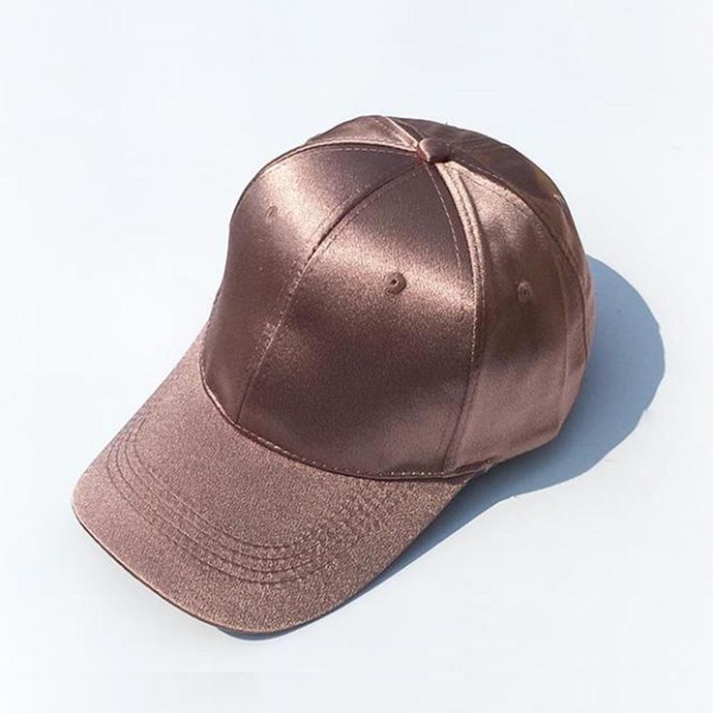 Satin Baseball Cap Light Pink Satin Snapback Gorras Satin | Etsy