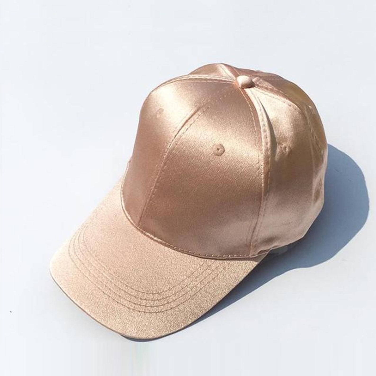 Satin Baseball Cap Light Pink Satin Snapback Gorras Satin | Etsy