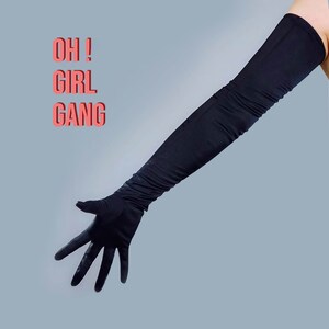 Lavender Silk Satin Opera Gloves, Shiny Satin 70cm Long Gloves, Flapper ...