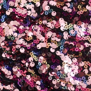 Multi-color Sequin Crop Top Corset, Pink Sequin Elastic Bustier, Party ...