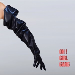 Red, Gold, Silver Wide Sleeves Long Gloves, Men and Women Statement ...