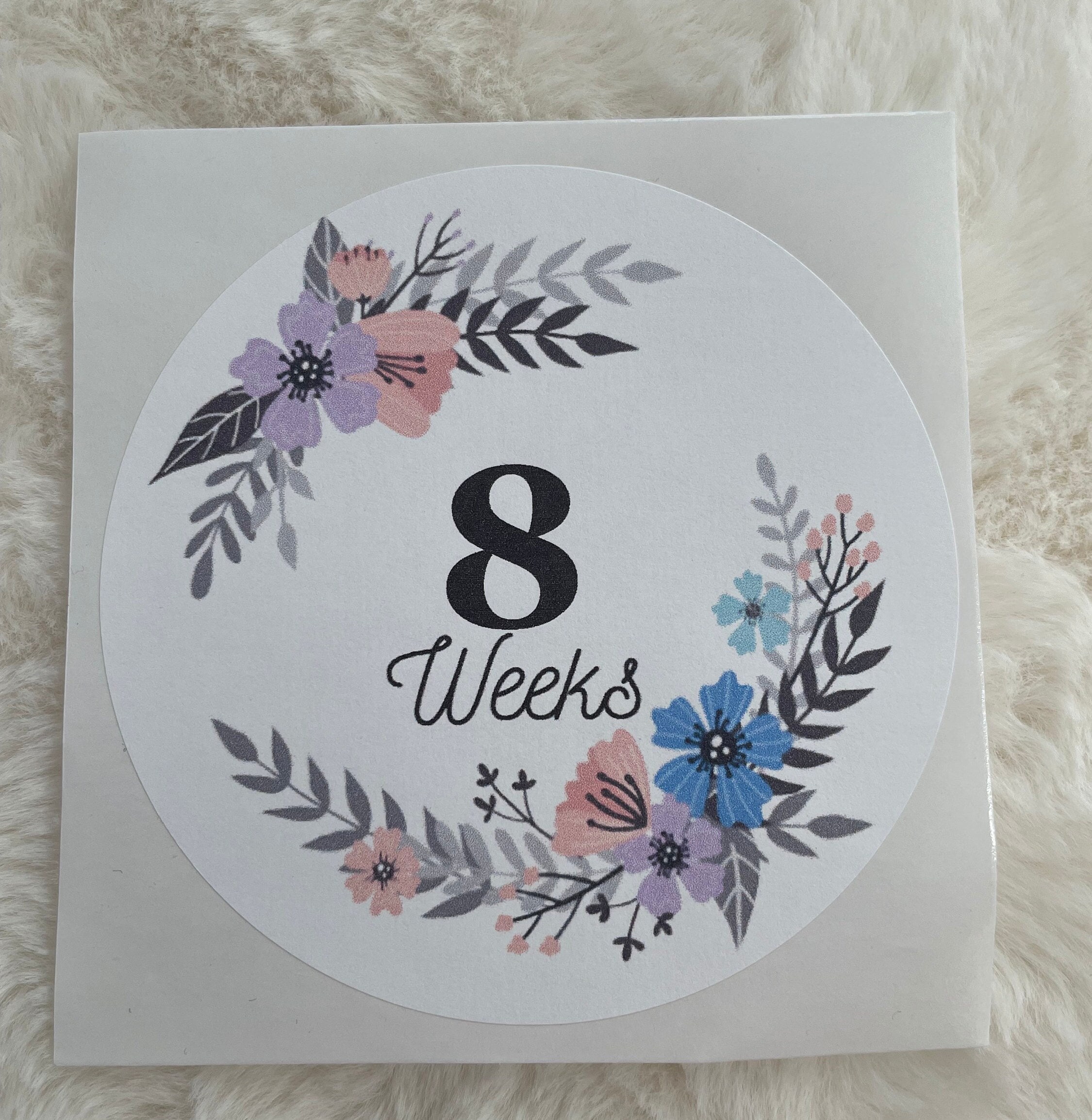 Floral Pregnancy Belly Stickers: Baby Bump Photo Props - Etsy
