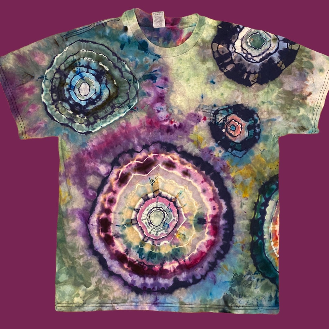 Ready to Ship Reverse Ice Dye Tie Dye Free the Nip Hippie Festival ...