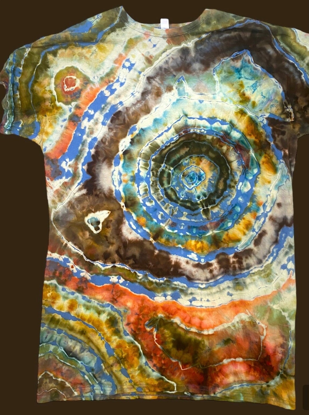 Ready to Ship Reverse Ice Dye Tie Dye Festival T-shirt Dress Hippie ...