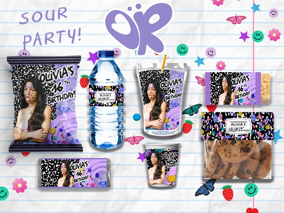 Sour Olivia Rodrigo Party Supplies-sour Olivia Rodrigo Party - Etsy