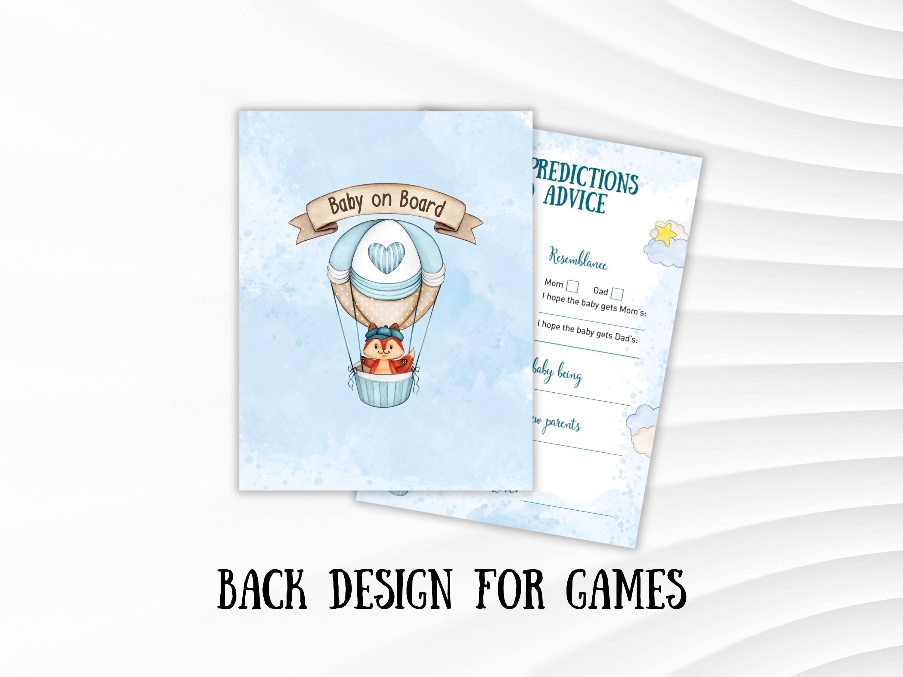 Fox Themed Baby Shower Games for Boys Bundle Instant Download - Etsy