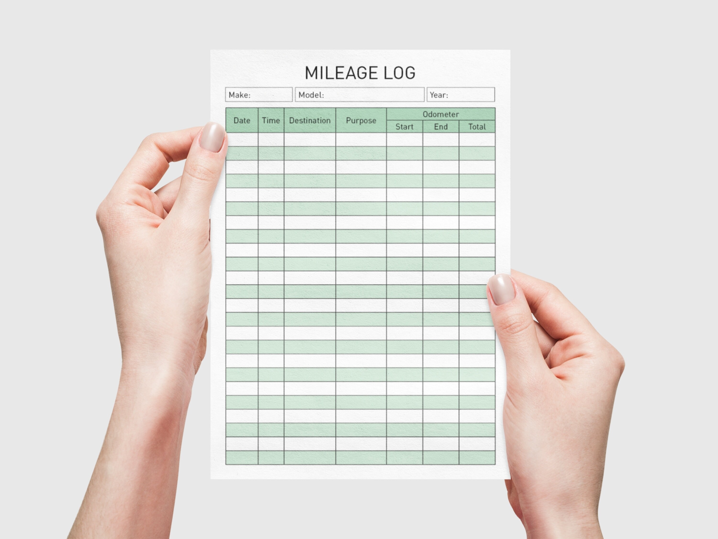 Vehicle Mileage Log Tracker for Business and Personal Use, A5, 7x9 ...