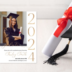 College Graduation Party Invitation Senior Class of 2024 Instant ...