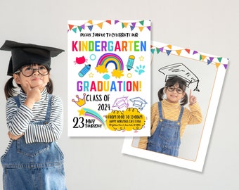Preschool Graduation Party Invitation Class of 2024 Kindergarten ...