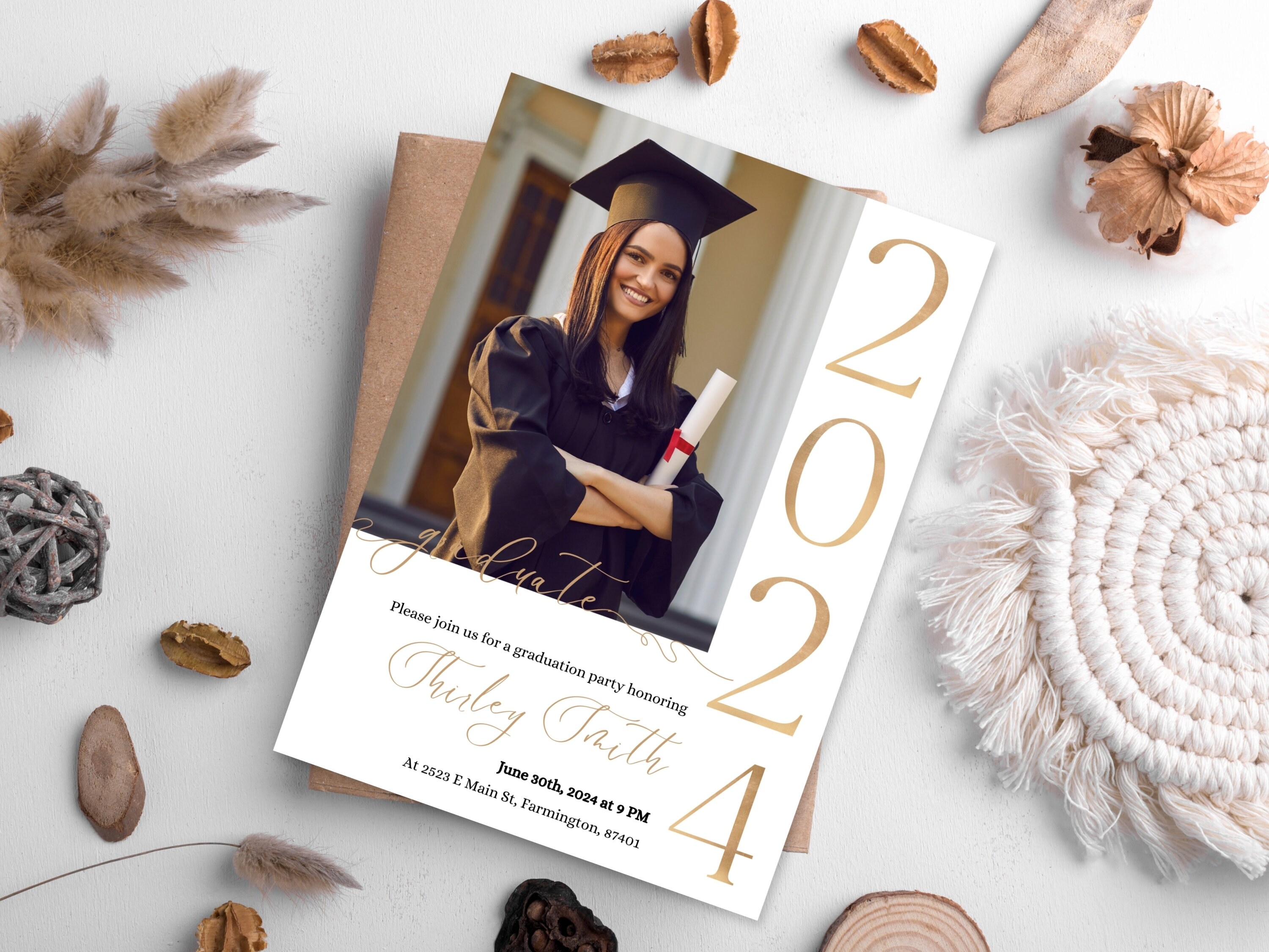 College Graduation Party Invitation Senior Class of 2024 Instant ...