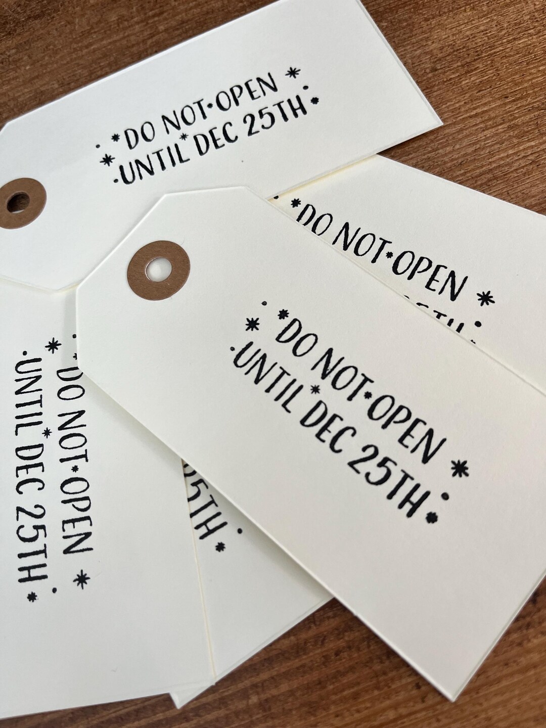Handmade 'do Not Open Until Dec 25th' Christmas Gift Tags (pack of 10 ...