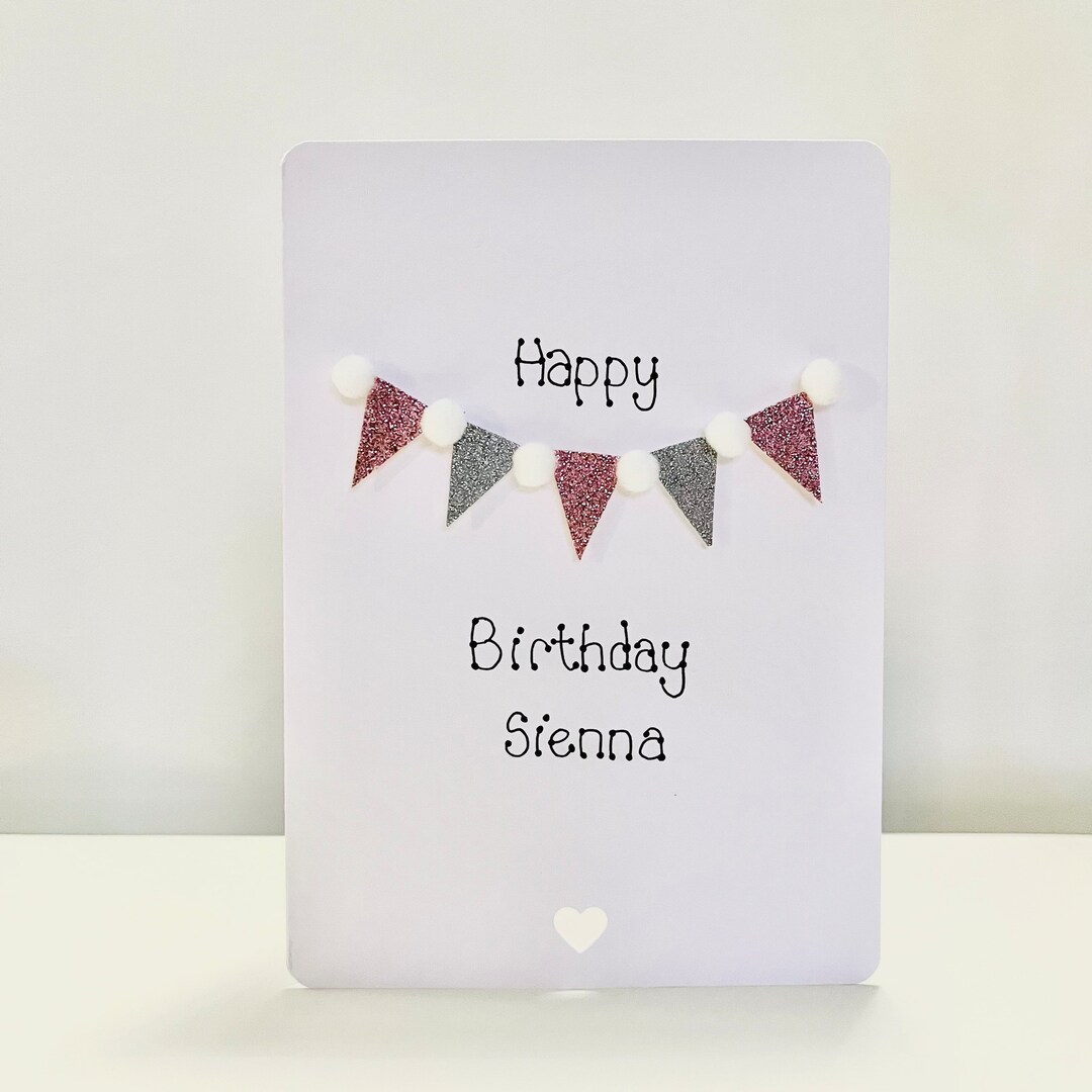 Handmade Happy Birthday Card Handwritten Happy Birthday Card - Etsy