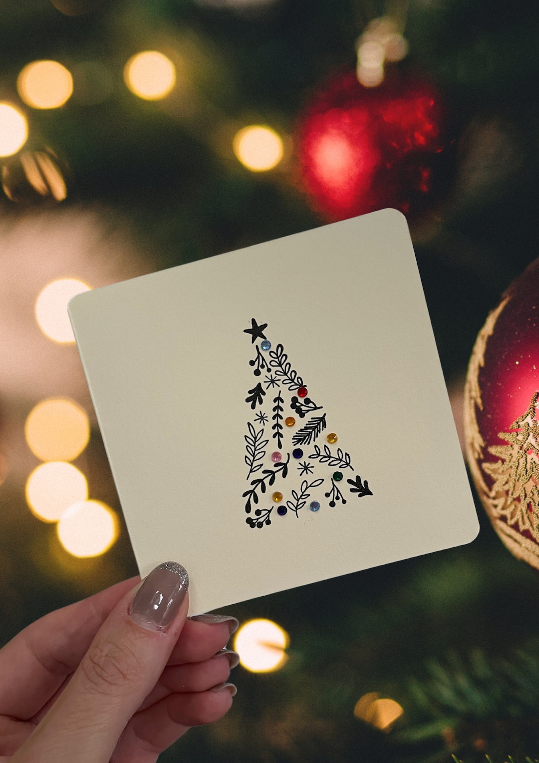 Handmade Christmas Cards, Pack of Five (5) Christmas Cards and ...