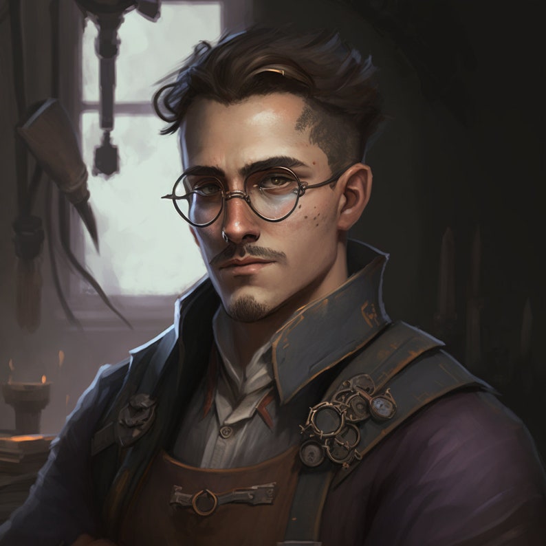 Bundle 3 of D&D Character Artworks for Fantasy World: 25 Male Character ...