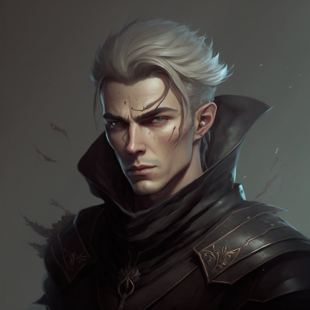 Bundle 2 of D&D Character Artworks for Fantasy World: 25 Male Character ...