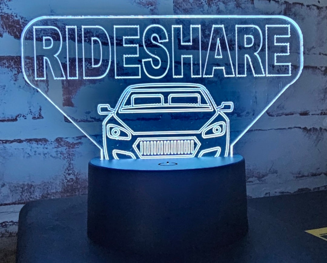 Illuminated Rideshare Dash Sign examples Arro Blabla Bolt Curb Flywheel ...