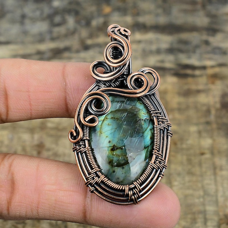 Wire Wrapped Pendant - Etsy