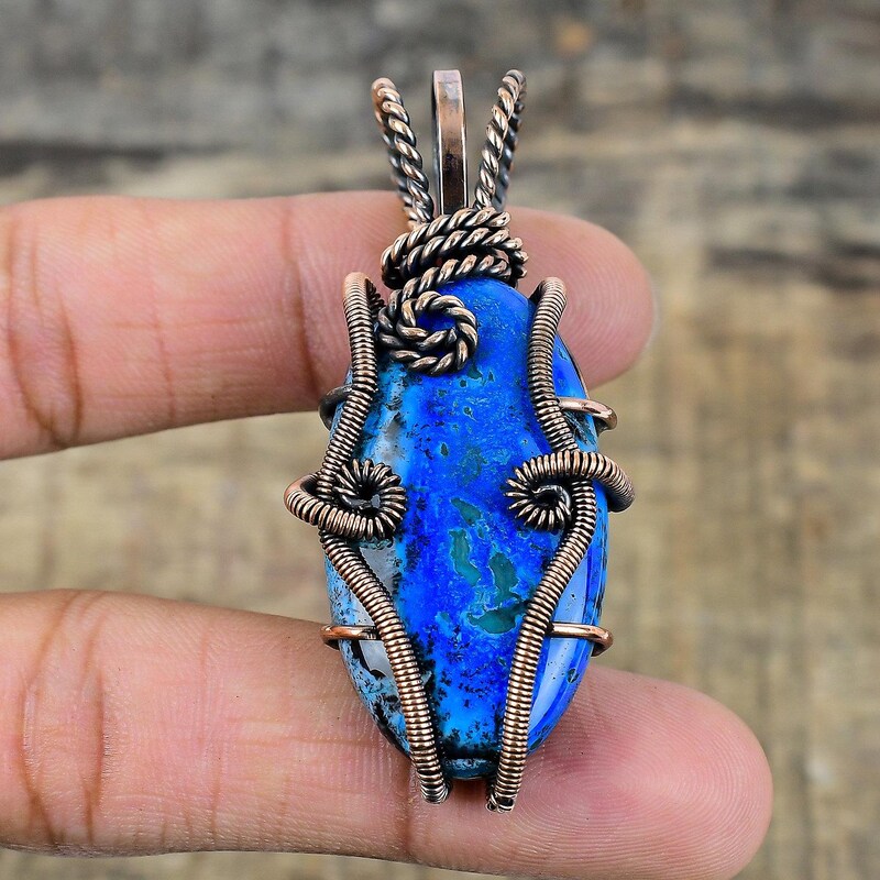 Azurite Jewelry - Etsy