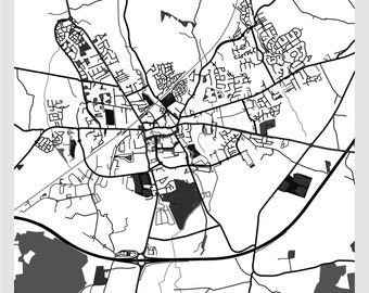 Green Ireland Map Dots Made With Acrylic - Etsy