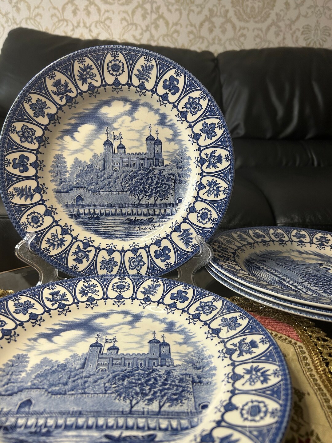 Vintage English Plates for Dinner , Churchill - Etsy