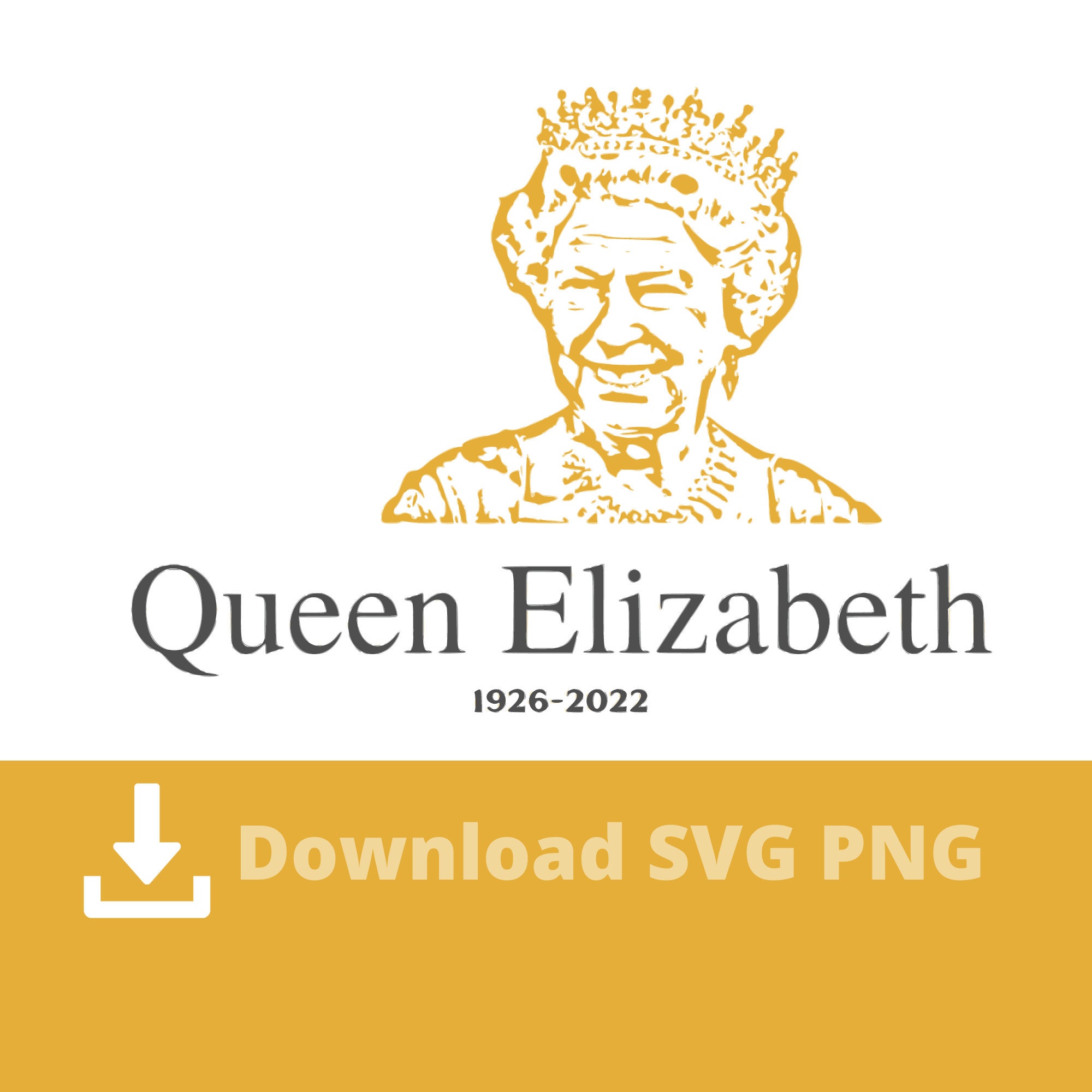 Queen Elizabeth Ii Png and Svg RIP - Etsy