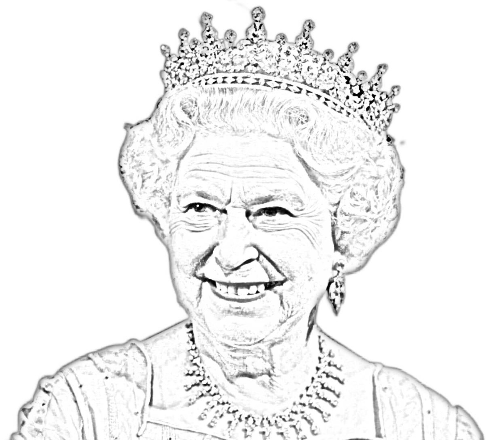 Queen Elizabeth II PNG Queen of England - Etsy