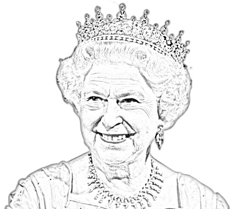 Queen Elizabeth II PNG Queen of England - Etsy
