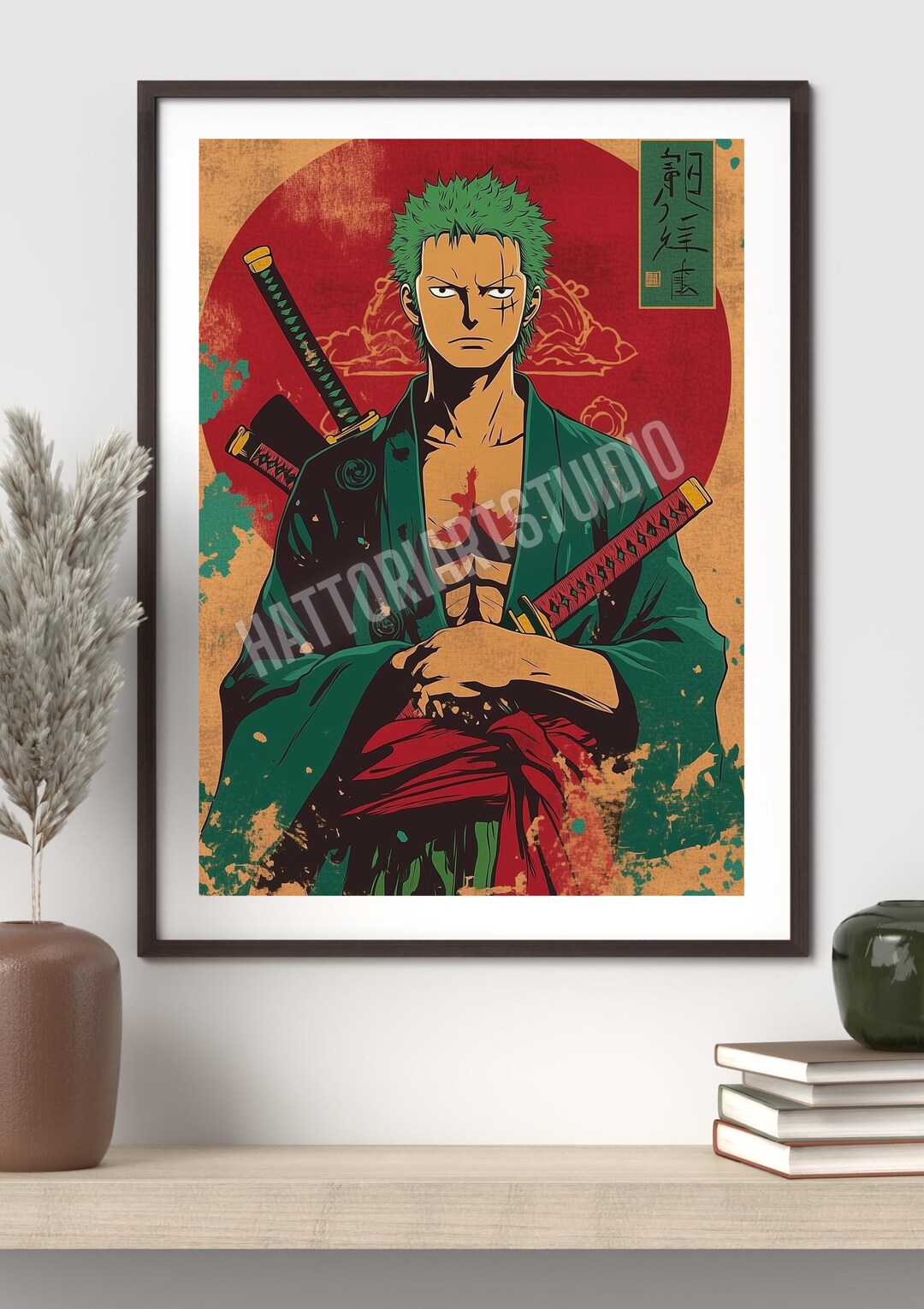 Roronoa Zoro | One Piece | Asian Wall Art | Anime Poster | Printable ...