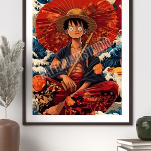 Monkey D. Luffy | One Piece | Asian Wall Art | Anime Poster | Printable ...