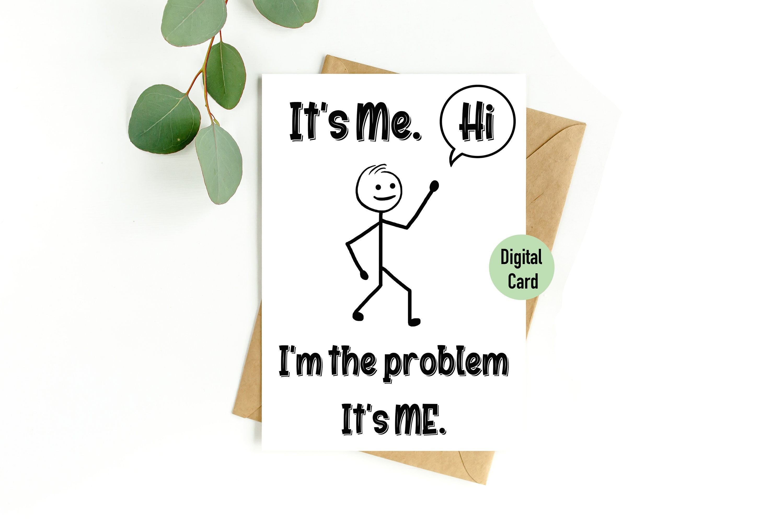 I'm Sorry Digital Card, Funny Apology Card, Digital Funny Card ...