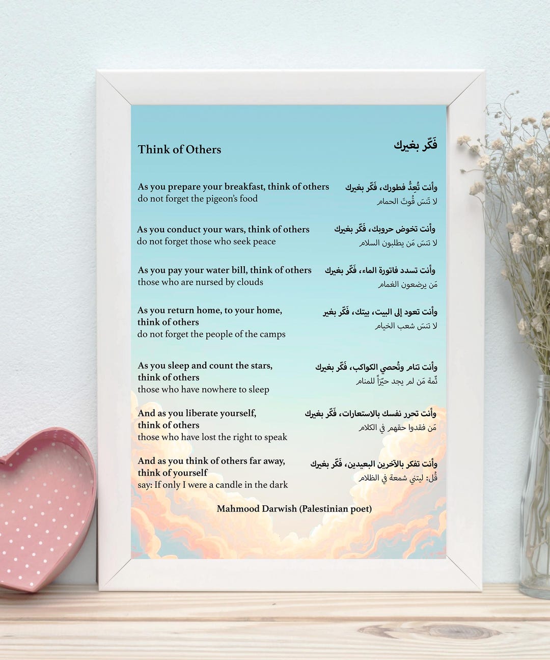 Mahmoud Darwish Print, Palestinian Poet, Arabic Wall Art (digital ...
