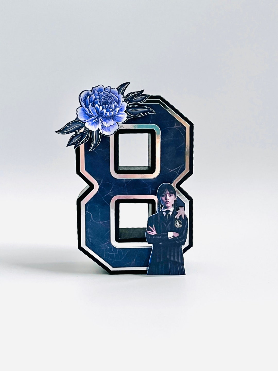 Wednesday Addams 3D Numbers and Letters, Wednesday Addams Birthday ...