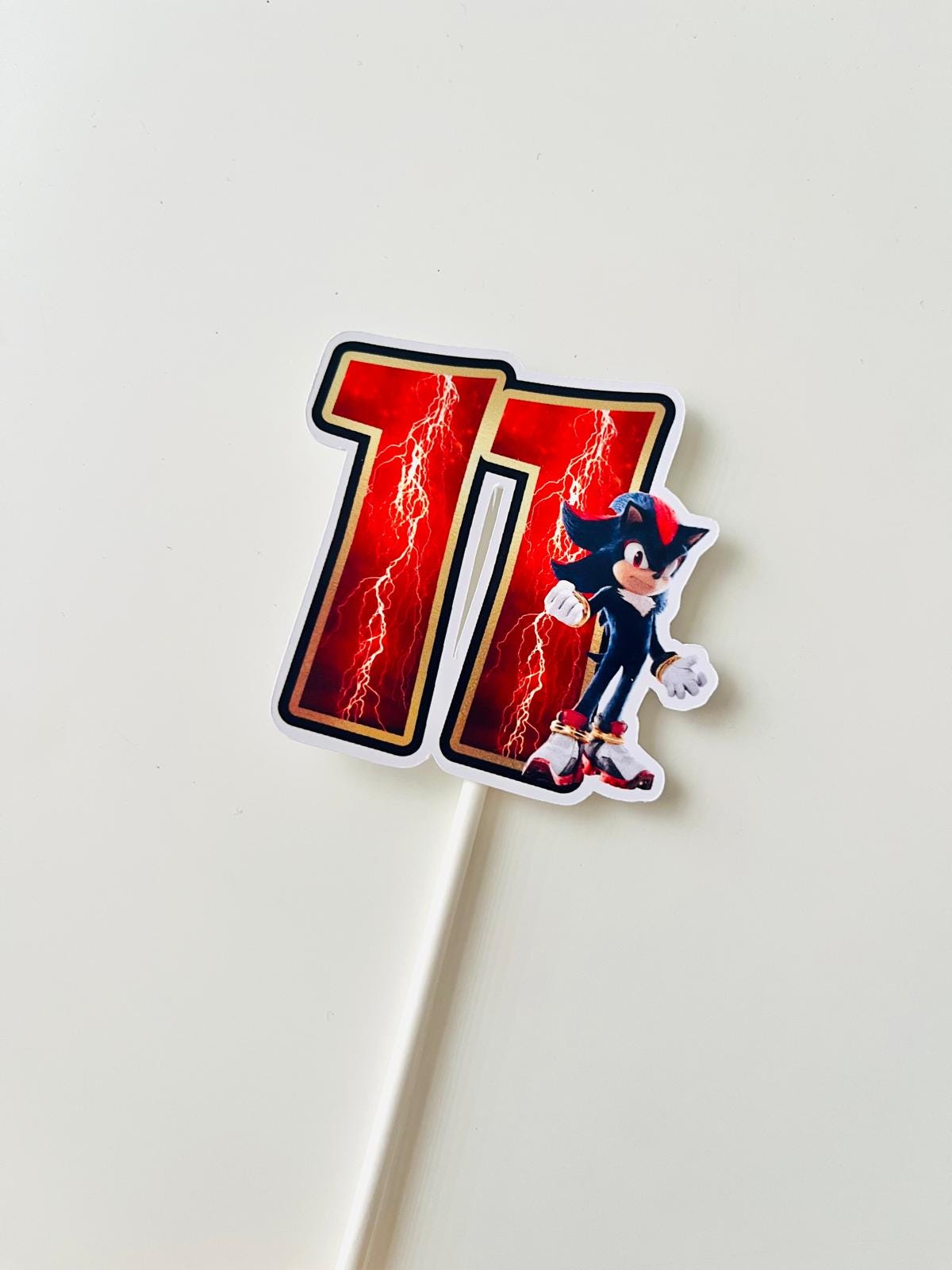 Sonic Shadow Cupcake Toppers, Sonic Shadow Birthday, Sonic Shadow ...