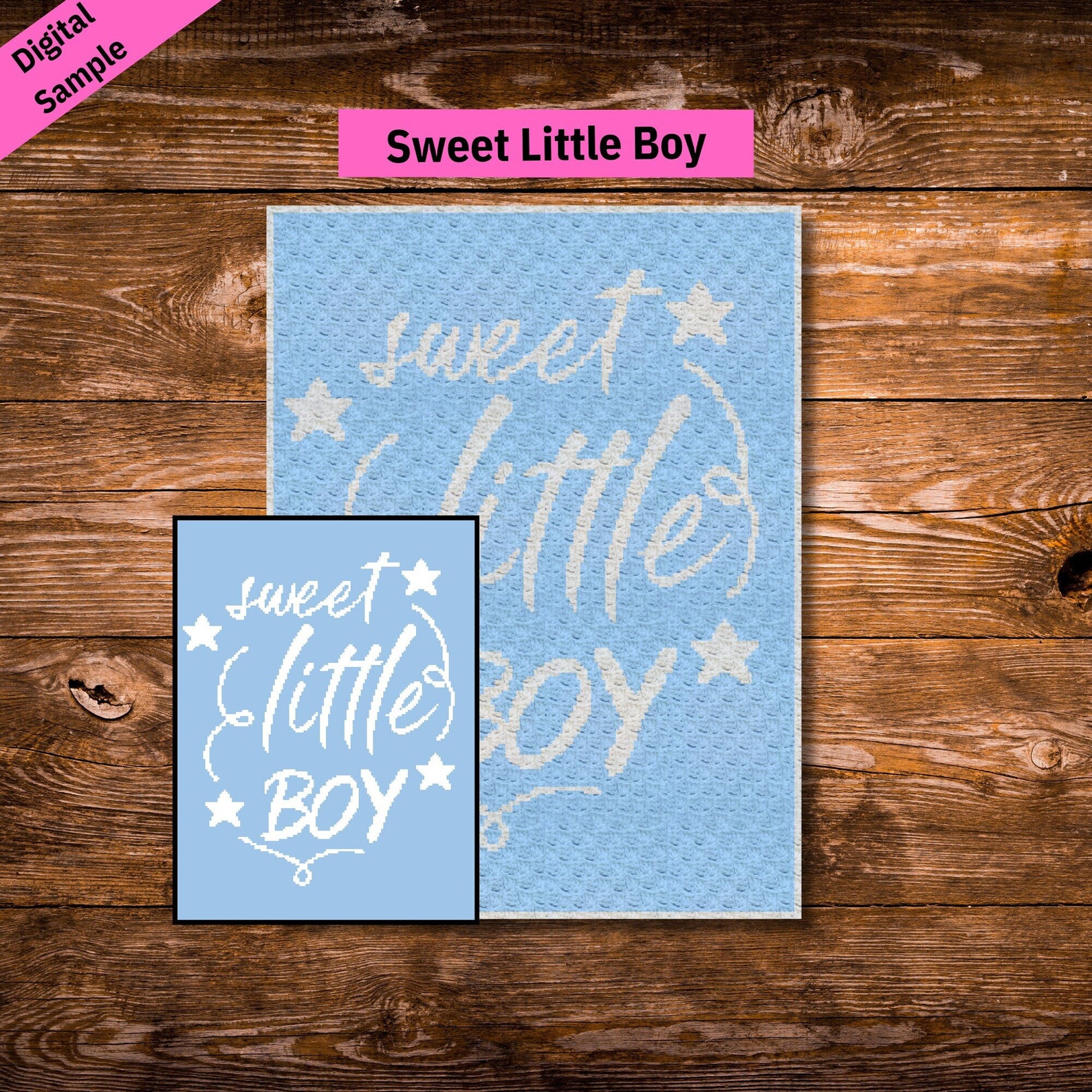 Sweet Little Boy C2C Crochet Blanket Pattern & Graph (PDF) - Etsy