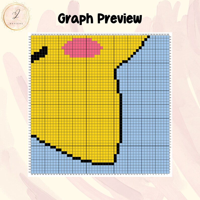 Kawaii Happy Star C2C Crochet Blanket Pattern & Graph, Crochet Baby ...