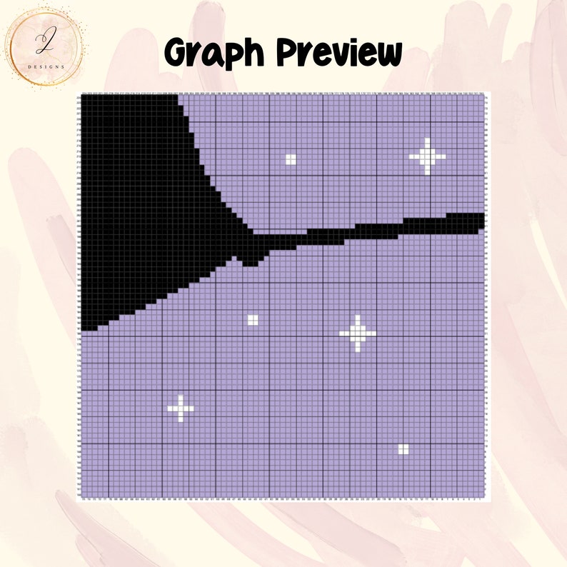Witch on Broom C2C Crochet Blanket Pattern & Graph, Witch Crochet ...